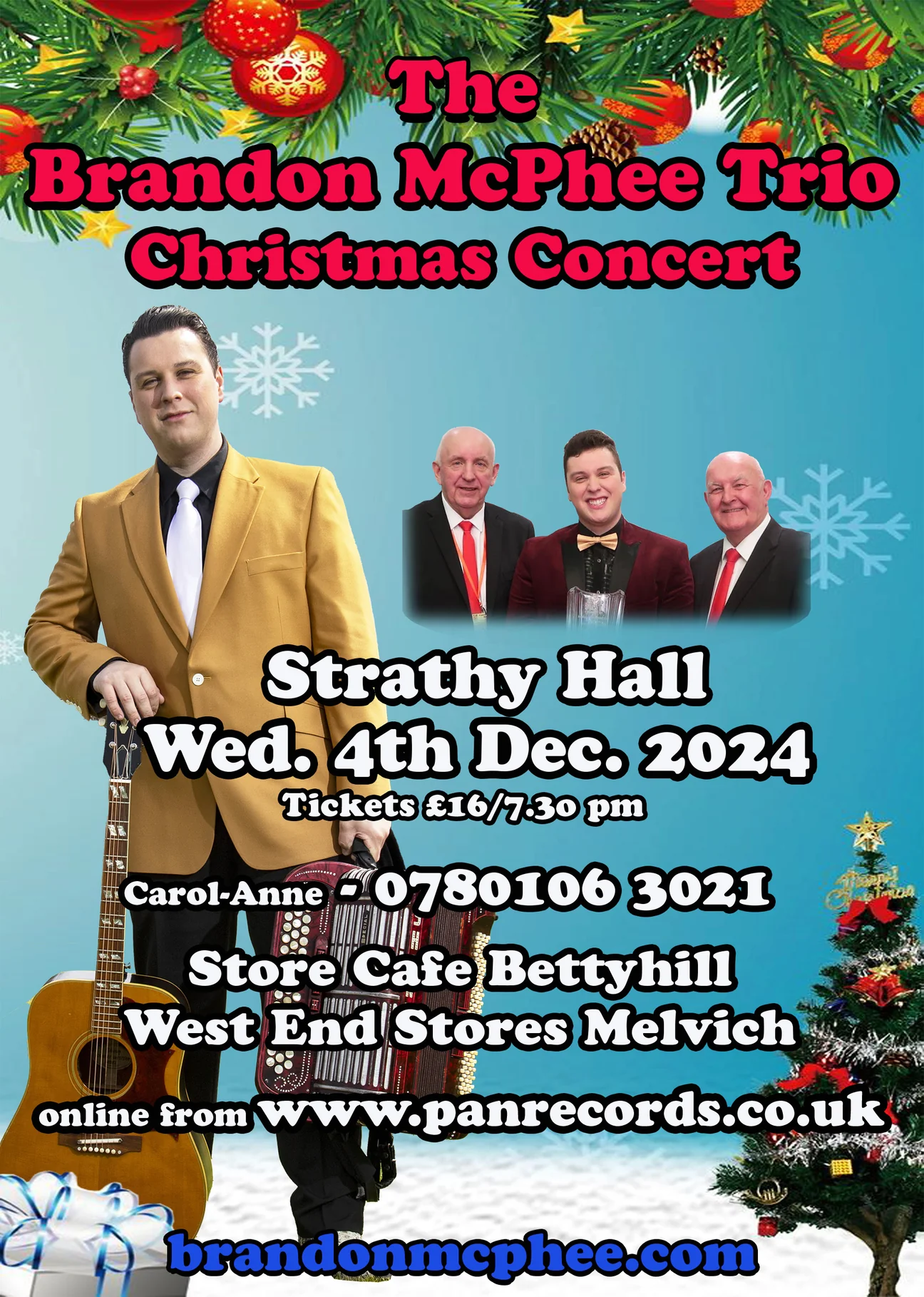 Brandon McPhee - Tour Dates