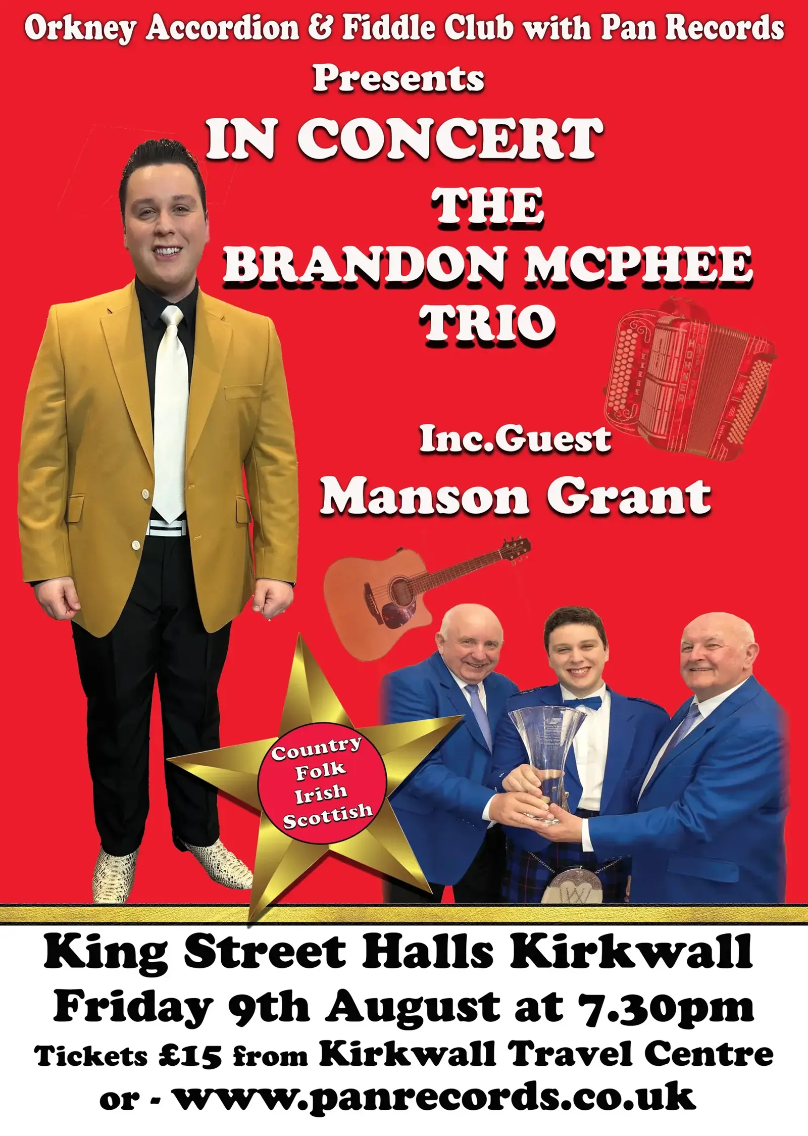 Brandon McPhee - Tour Dates